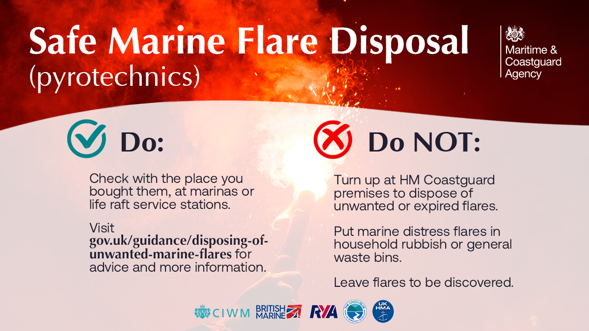 Pyrotechnic / Flare disposal - Dart Harbour