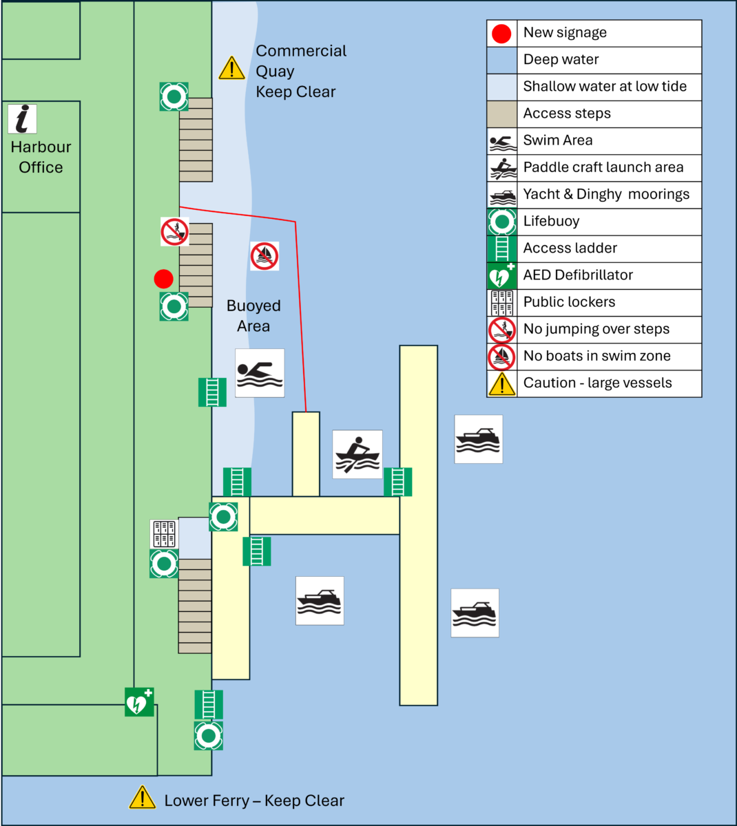 LNTM 14-24 - South Embankment Swim Zone - Dart Harbour